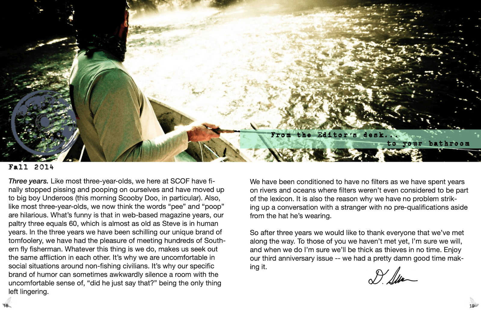 Editor's Letter — SCOF — Southern Culture On The Fly